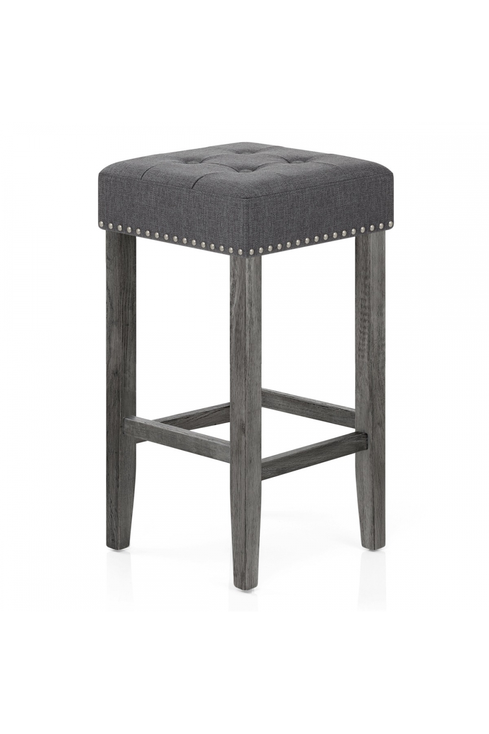 Tabouret Faux Cuir Chrome Brossé - Vision - Monde du Tabouret